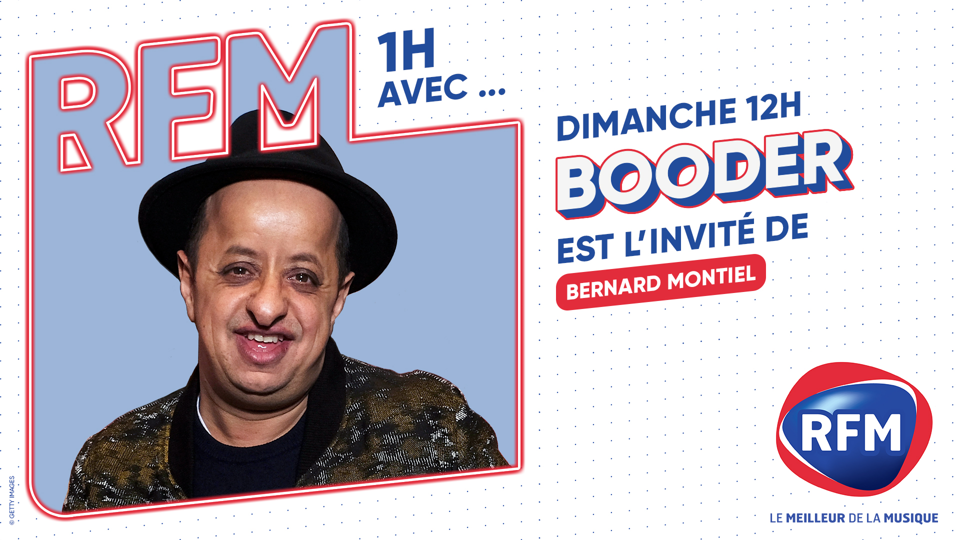 Booder est l'invité de Bernard Montiel dimanche 9 février sur RFM