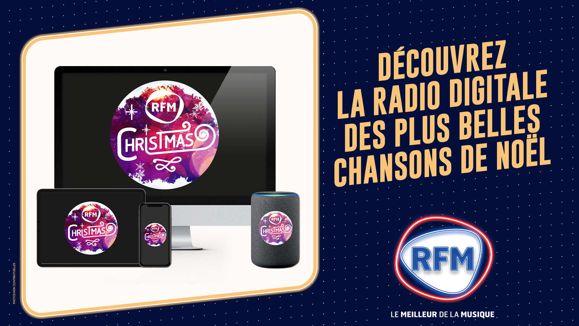 Ecoutez "RFM Christmas" la radio digitale des plus belles chansons de Noël