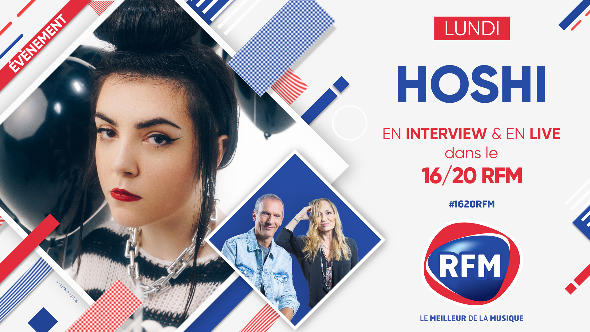 Hoshi est l'invitée du 16/20 lundi 24 avril sur RFM