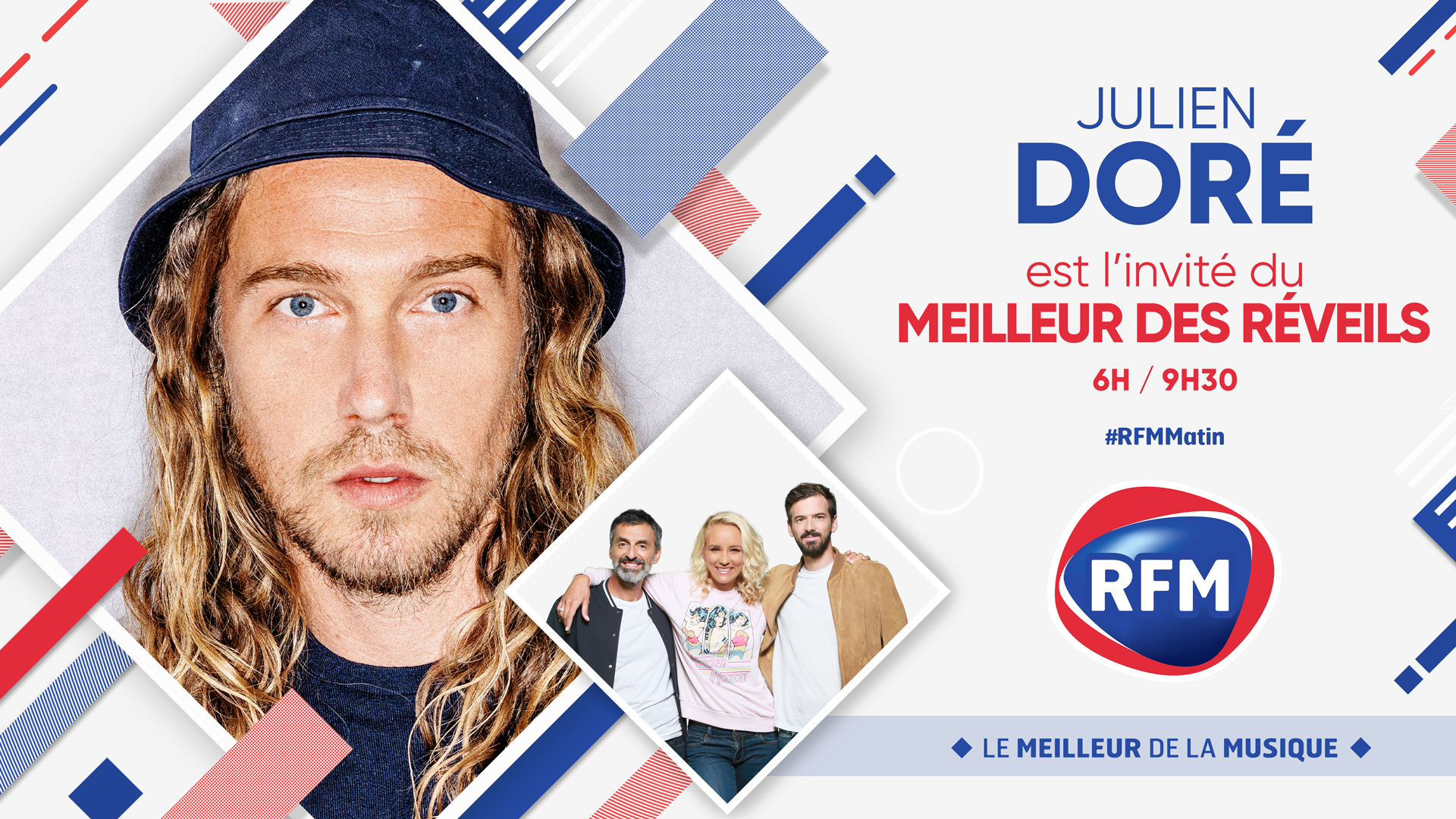 Jeudi 25 novembre : Julien Doré est l’invité du Meilleur des Réveils