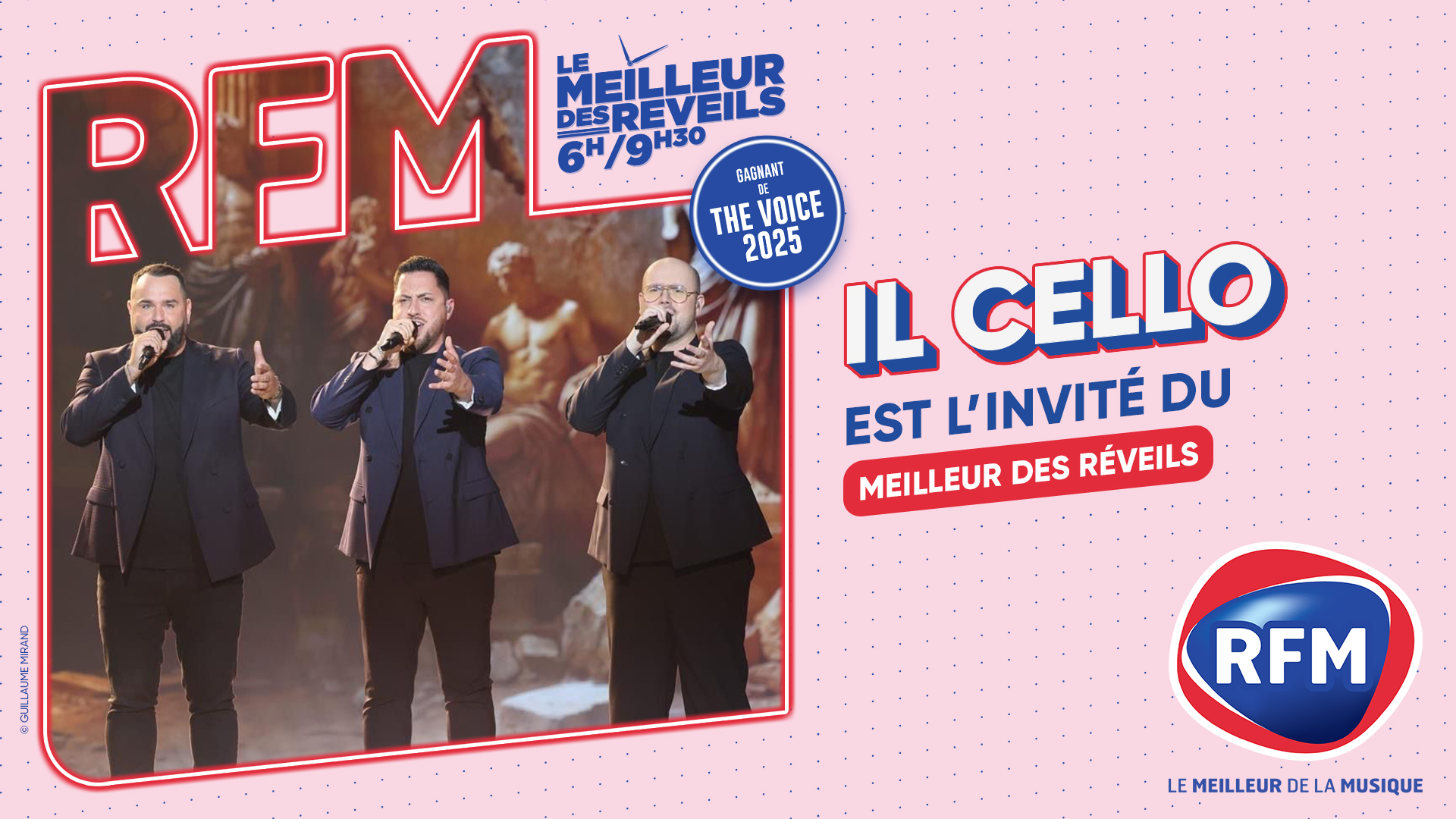 Le trio Il Cello, vainqueur de The Voice 2025, est l'invité du meilleur ...