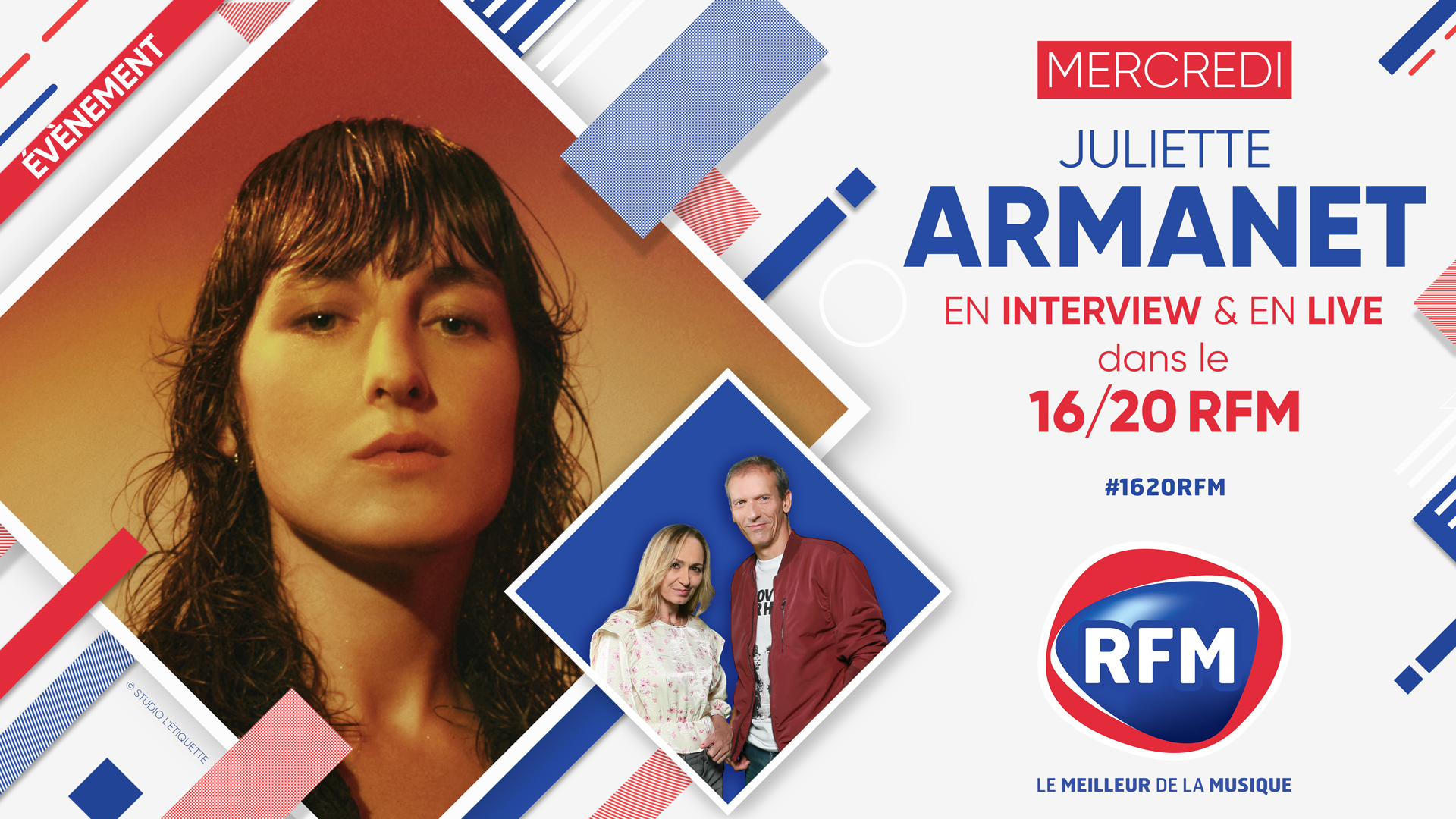 Mercredi 29 septembre: Juliette Armanet est l'invitée du 16/20 RFM
