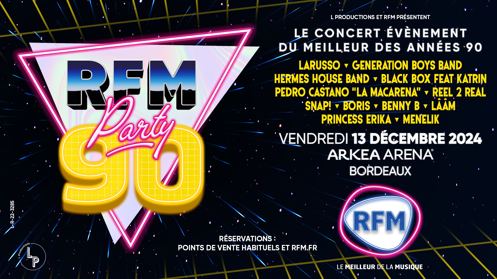 RFM Party 90, le concert évènement du meilleur des années 90