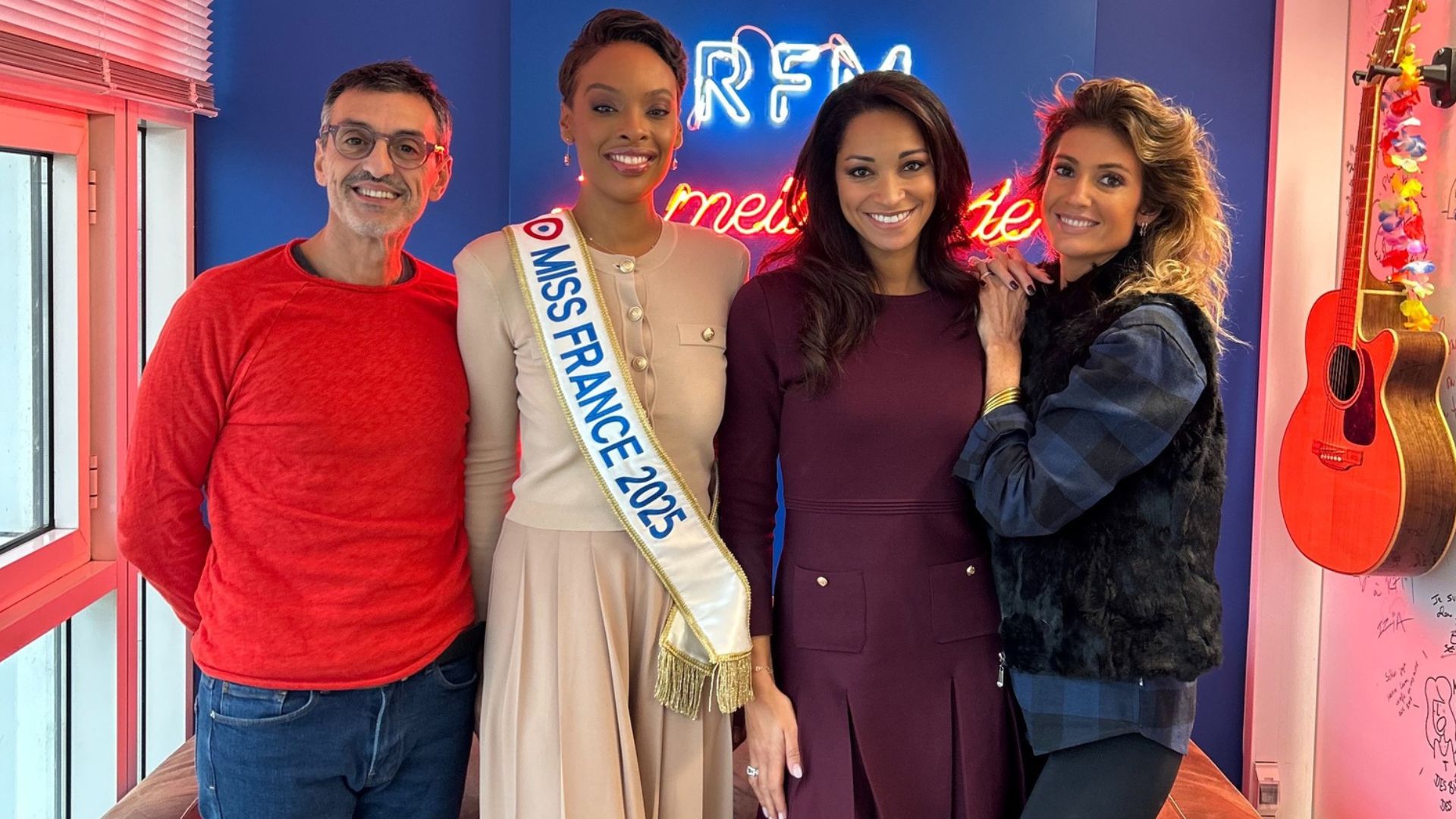 Miss France 2025 en interview dans "Le Meilleur des Réveils"