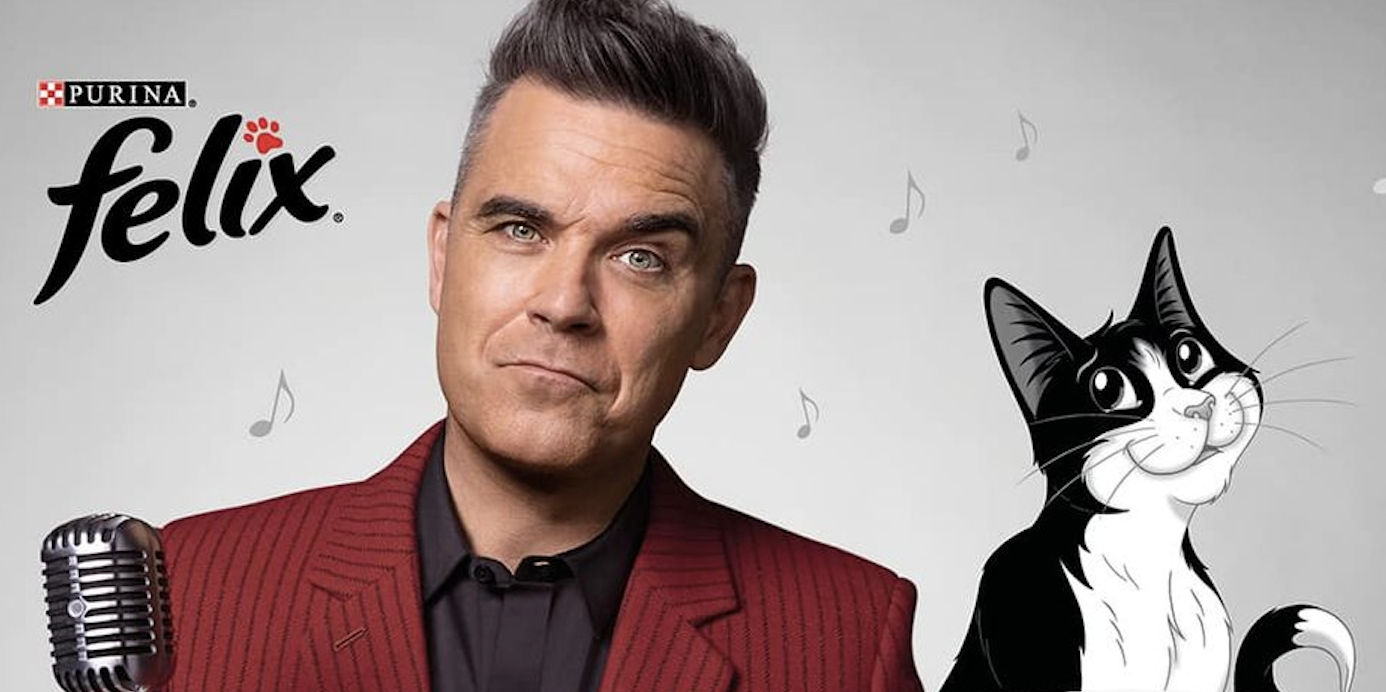 Félix® et Robbie Williams en duo pour célébrer la vie des chats