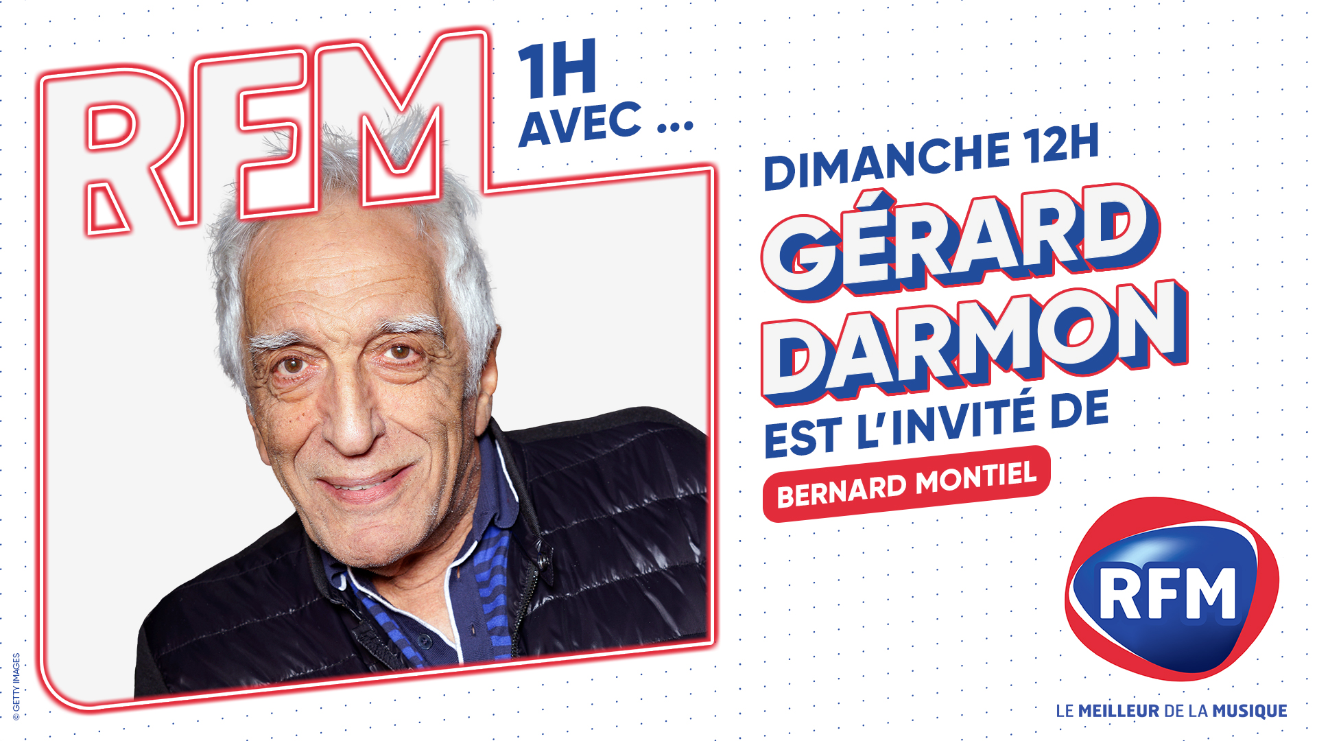 Gérard Darmon est l'invité de Bernard Montiel dimanche 8 septembre sur RFM