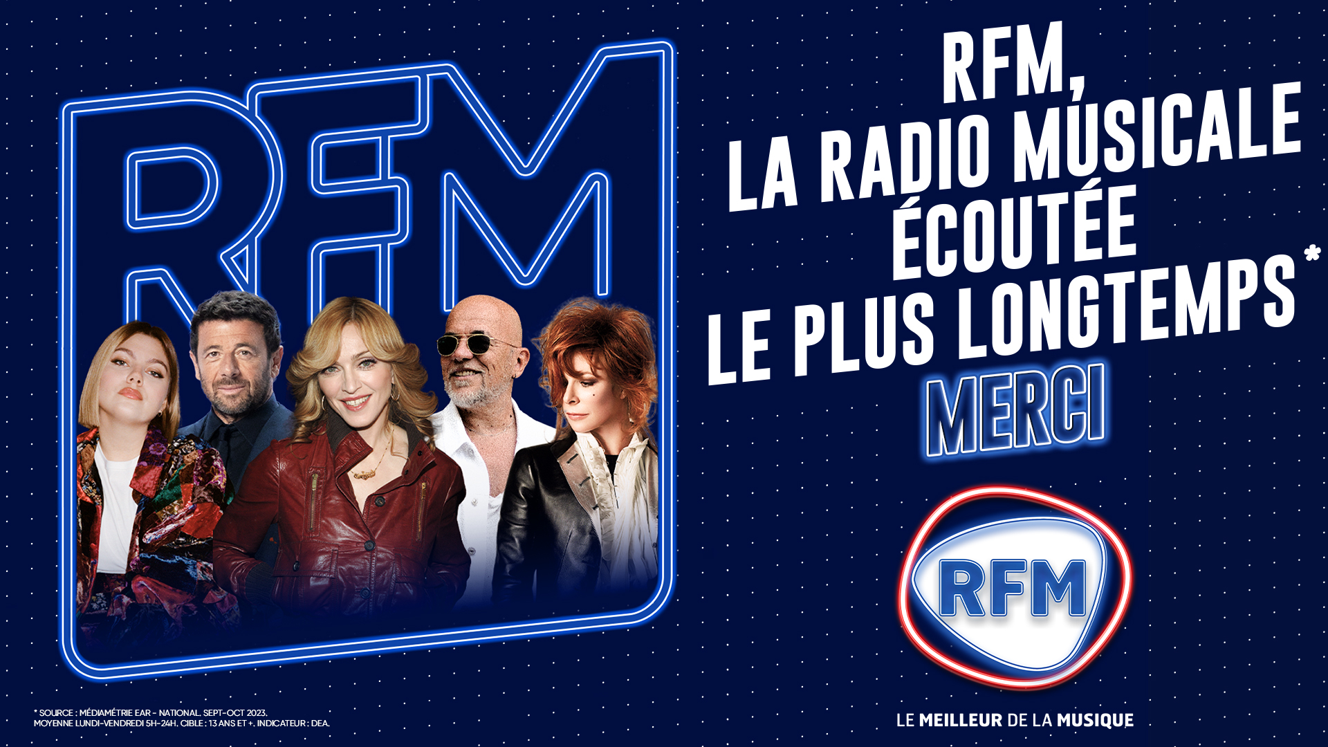 RFM, la radio musicale écoutée le plus longtemps